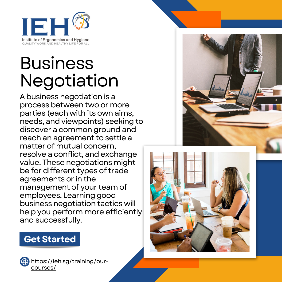 Course - Business Negotiation - Institute of Ergonomics and Hygiene